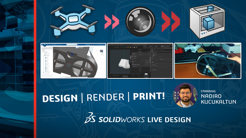 Design Render Print Solidworks Live